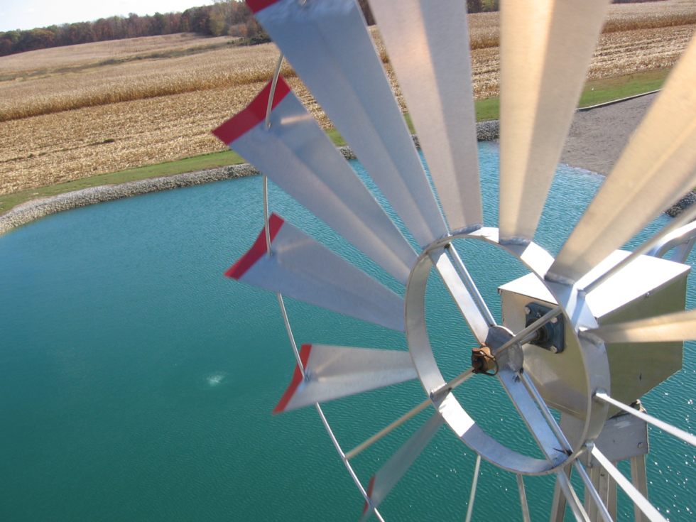 Windmill Pond Aerator, Windmills for Pond Aeration