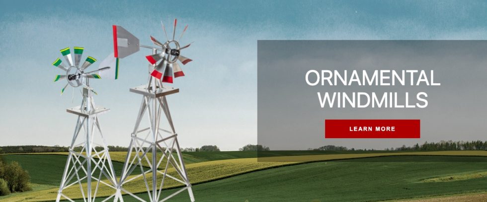 Ornamental Aluminum Windmills, Decorative Windmills
